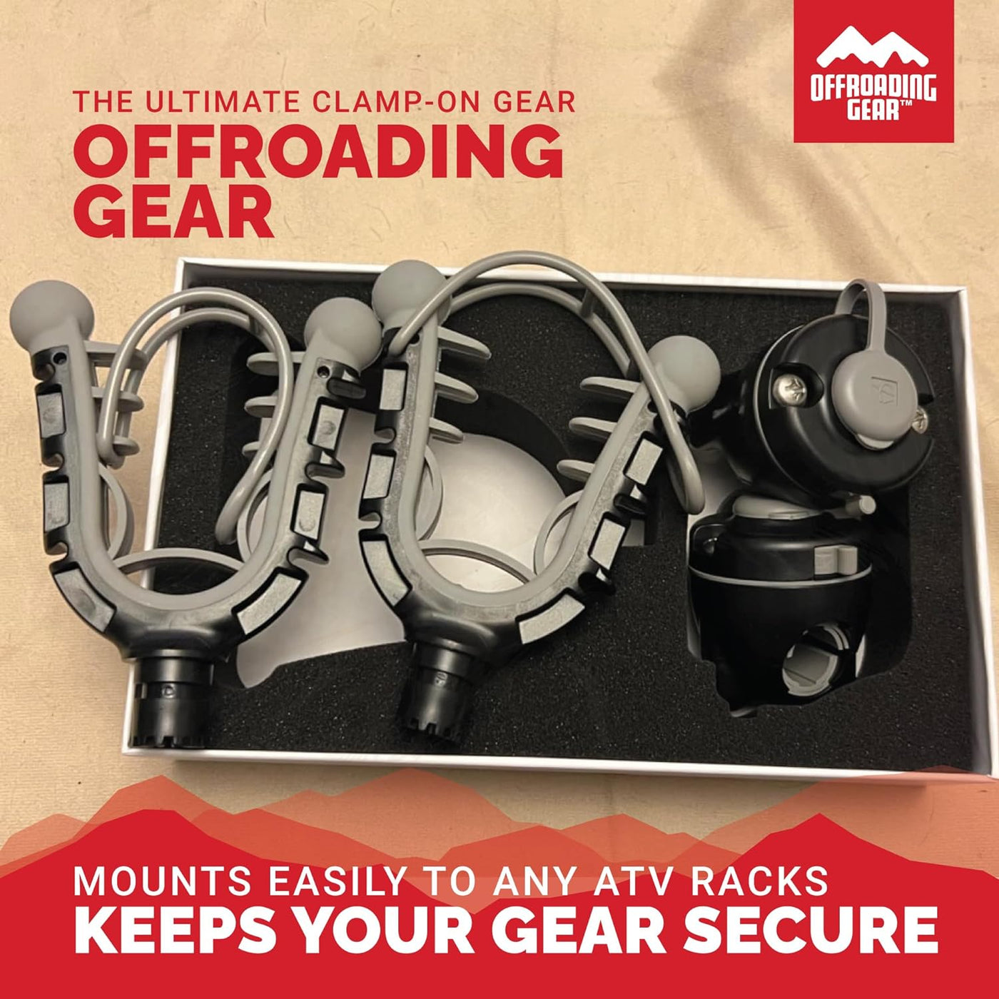 Offroading Gear ATV Clamp-on Gun Mount Holder Rubber Straps |UTV|Bikes ...