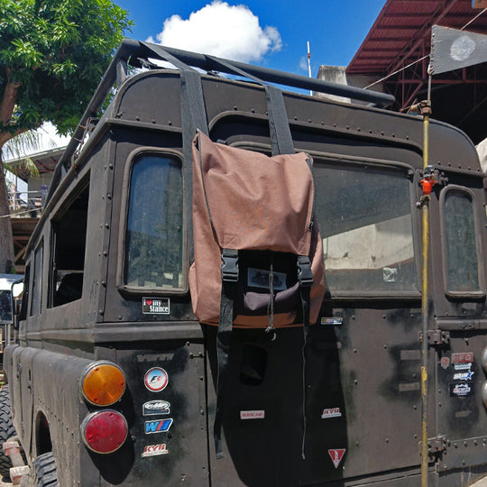 4x4 Waterproof Spare Tire Trash Bag w/ FREE CARGO NET, Rear Tailgate B ...