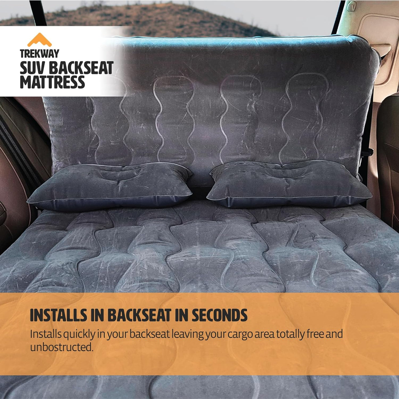 Trekway SUV Backseat Inflatable Air Mattress w/Side Chambers ...