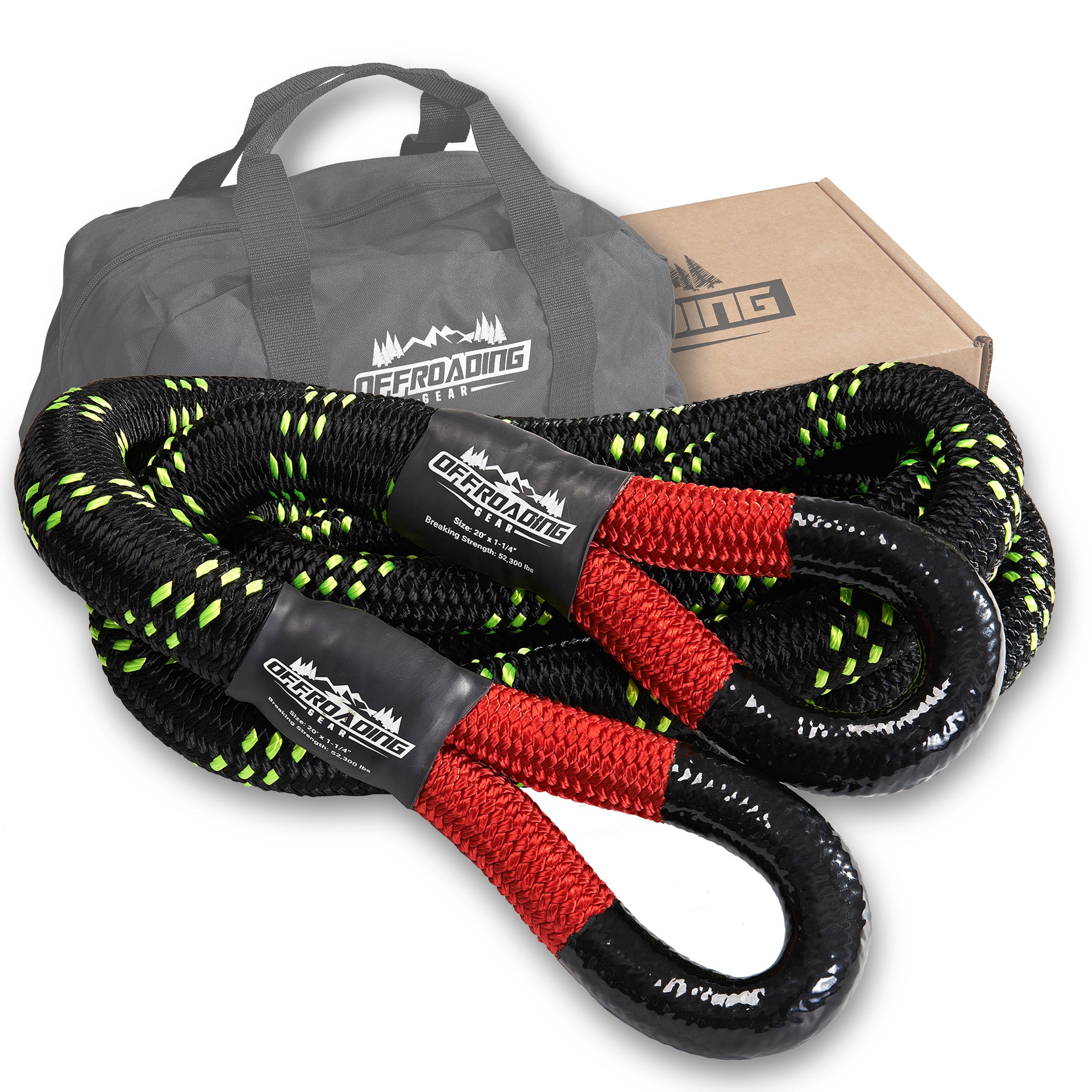 Offroading Gear Kinetic Recovery & Tow Rope | Elastic Snatch Strap | H ...